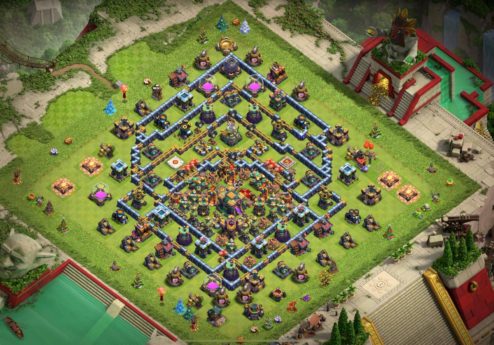 NEW BASE TH14 DỄ 1 SAO RANK 5k6 - 5k7 HUYỀN THOẠI CỰC TỐT tháng 7 2021 Clash of clans